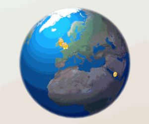 Artists world map GIF - Find on GIFER