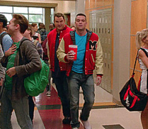 GIF glee noah puckerman mark salling - animated GIF on GIFER