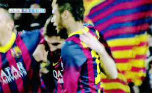 GIF messi msn fc barcelona - animated GIF on GIFER