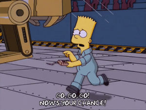 Jogging homer simpson season 9 GIF - Find on GIFER