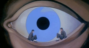 GIF rene magritte eyes toys - animated GIF on GIFER