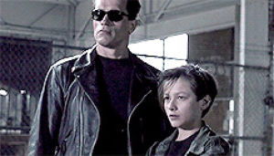 Terminator 2 arnold schwarzenegger john connor GIF on GIFER - by Balladoron