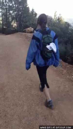 GIF hiking funny fall - animated GIF on GIFER - by Yozshujar