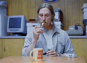GIF mathew mcconaughey true detective smoking - animated GIF on GIFER