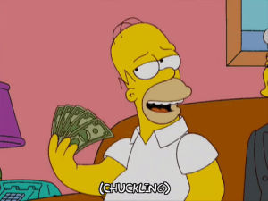 GIF smooch marge simpson homer simpson - animated GIF on GIFER