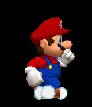 GIF mario sad tired - animated GIF on GIFER - by Kagadal
