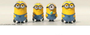 GIF minions despicable me acorns - animated GIF on GIFER
