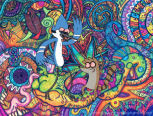 GIF mordecai and rigby hummus regular show - animated GIF on GIFER - by ...