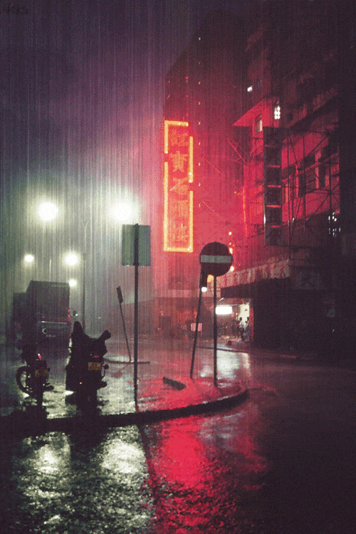 Rain cinemagraph GIF on GIFER - by Kigasida