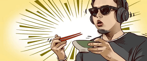 GIF eat spicy chinese food - animated GIF on GIFER - by Ishnrdin