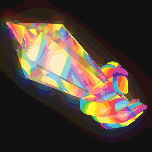 GIF crystals rainbow magic - animated GIF on GIFER - by Fothis