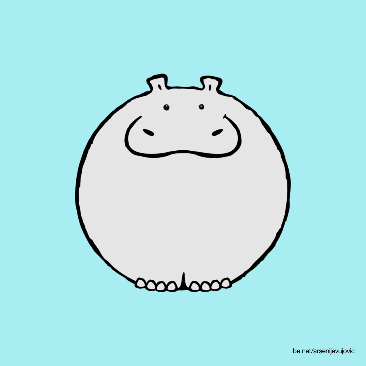 Hippopotamus graphic GIF on GIFER - by Ninris