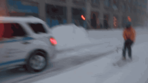 Gif Nevando En La Ciudad GIFs De Danza En La Nieve | USAGIF.com