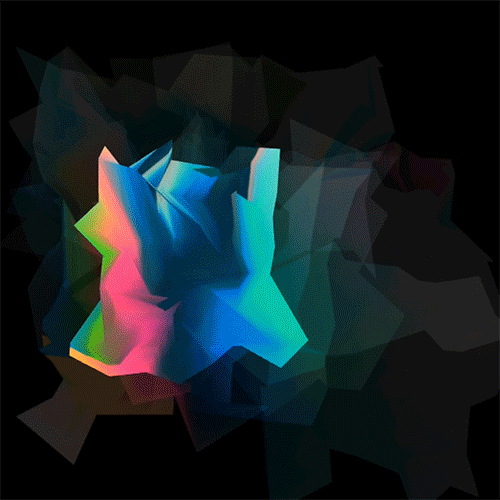 Abstract Digital Art Gifs Fine Art Rainbow Abstract Mobile Design GIF