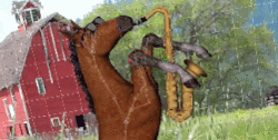 Saxophone horse GIF - Conseguir o melhor gif em GIFER