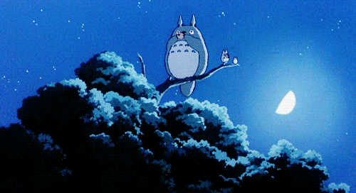 Totoro at night GIF - Conseguir o melhor gif em GIFER