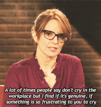 Crying at work GIFs - Get the best gif on GIFER