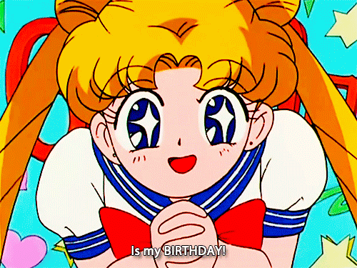 Its past midnight here so happy birthday usagi GIF - Conseguir o melhor ...