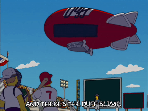 Duff blimp GIFs - Get the best gif on GIFER
