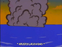 Krusty laughing GIF - Conseguir o melhor gif em GIFER