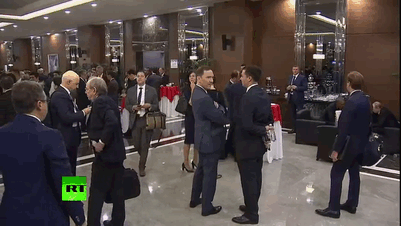 Important meeting at a hotel lobby GIFs - Get the best gif on GIFER