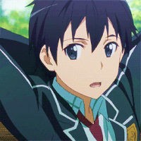 Kirito гифки, анимированные GIF изображения kirito - скачать гиф ...