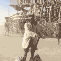 Chimpanzee Riding On A Segway Gif
