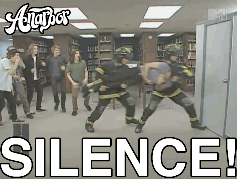 Silent library GIF - Conseguir o melhor gif em GIFER