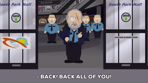 Mall security guards GIF - Conseguir o melhor gif em GIFER
