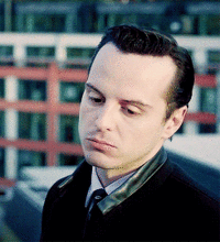 Jim Moriarty Smile Gif