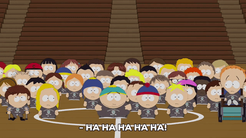 Cartman and stan laughing GIF - Conseguir o melhor gif em GIFER