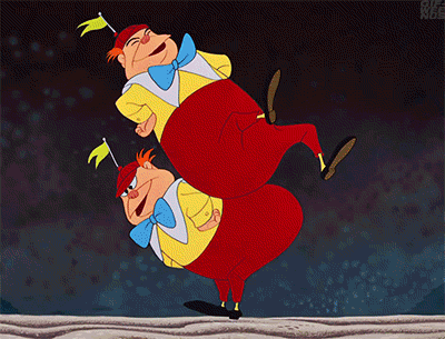 Tweedle dee GIF - Conseguir el mejor gif en GIFER