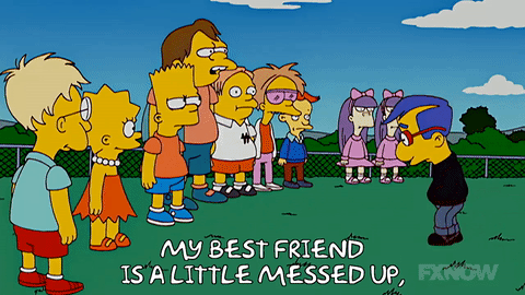 Milhouse van houton GIF - Conseguir o melhor gif em GIFER
