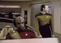Star Trek Data Laughing Gif