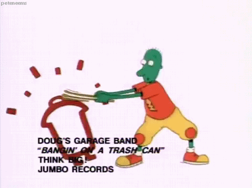 Bangin on a trash can GIF - Conseguir el mejor gif en GIFER