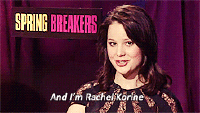 Rachel Korine Spring Breakers Gif