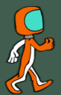 Astronaut Running Away Gif