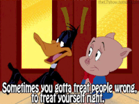 Daffy Duck Shot Gif