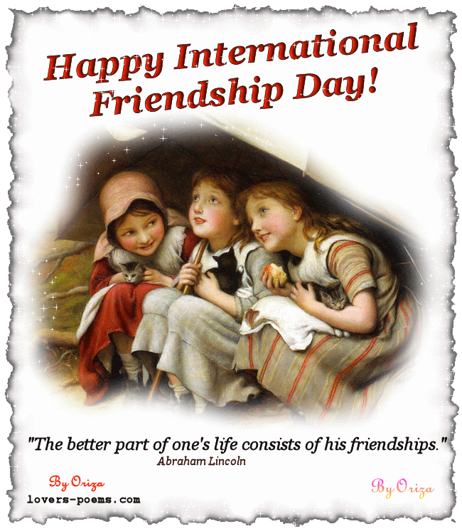 Feliz Dia Da Amizade Gif Animado Sua Amizade é Especial! Recados