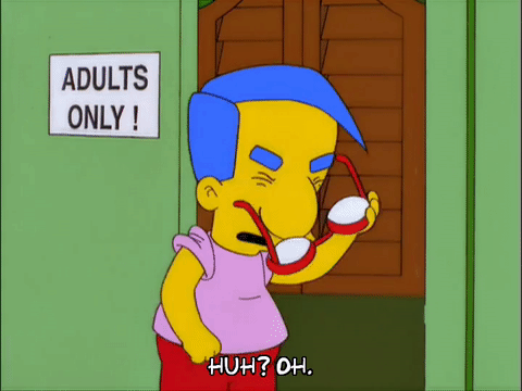 Milhouse glasses GIF - Conseguir o melhor gif em GIFER