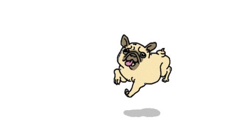 Pug cartoon GIF - Conseguir o melhor gif em GIFER