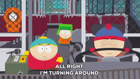 Cartman turning around GIF - Conseguir o melhor gif em GIFER