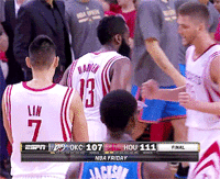 Chandler Parsons Jeremy Lin Bromance Gif