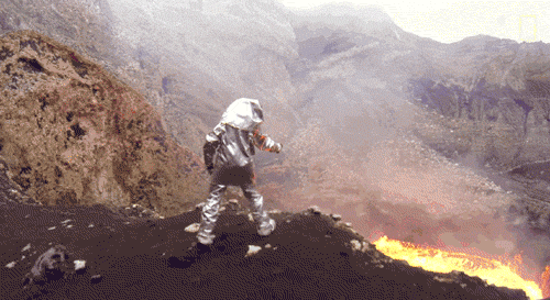 Drone vs the volcano GIF - Conseguir o melhor gif em GIFER