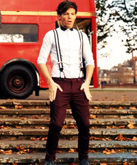 Louis tomlinson suspenders GIFs - Obtenez le meilleur gif sur GIFER