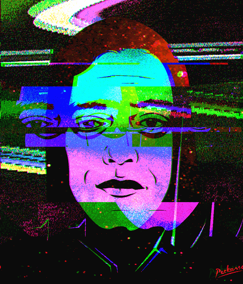 Glitch portrait GIF - Conseguir o melhor gif em GIFER