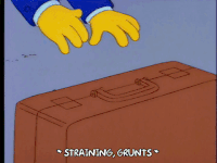 Running With Suitcase Gif