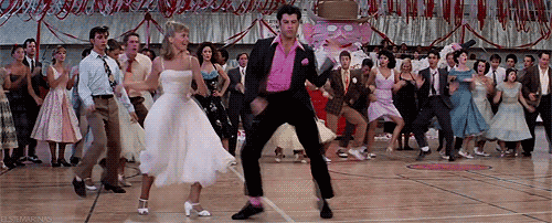 John travolta e olivia newton GIFs - Obtenez le meilleur gif sur GIFER