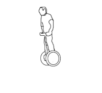 Chimpanzee Riding On A Segway Gif