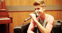 Justin Bieber Winking Gif
